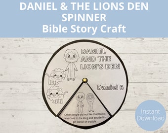 Daniel and the Lions Den Spinner, Daniel in the Lions Den Bible Story ...