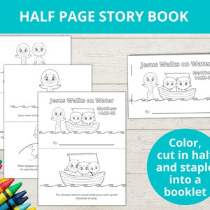 Jesus Walks on Water, Bible Story Craft, Sunday School Lesson, Activity ...