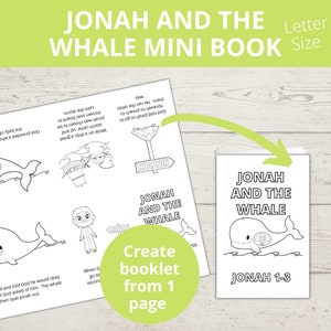 Jonah and the Whale Bible Activity Homeschool Printable - Etsy