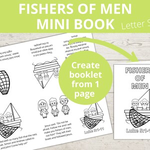 Fishers of Men Sunday School Craft Miracle of Jesus Jesus - Etsy