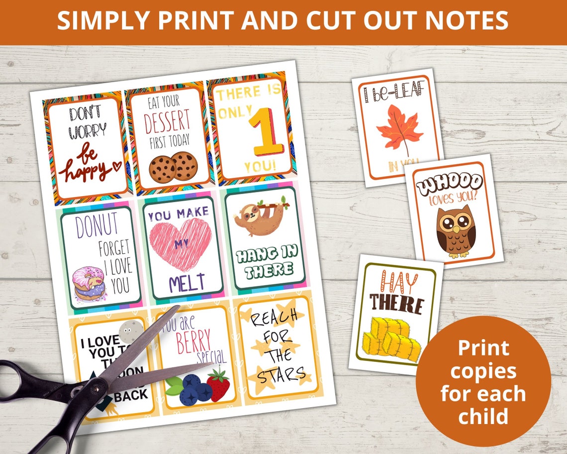 Lunchbox Notes for Kids Positive Affirmations for Kids Joke - Etsy