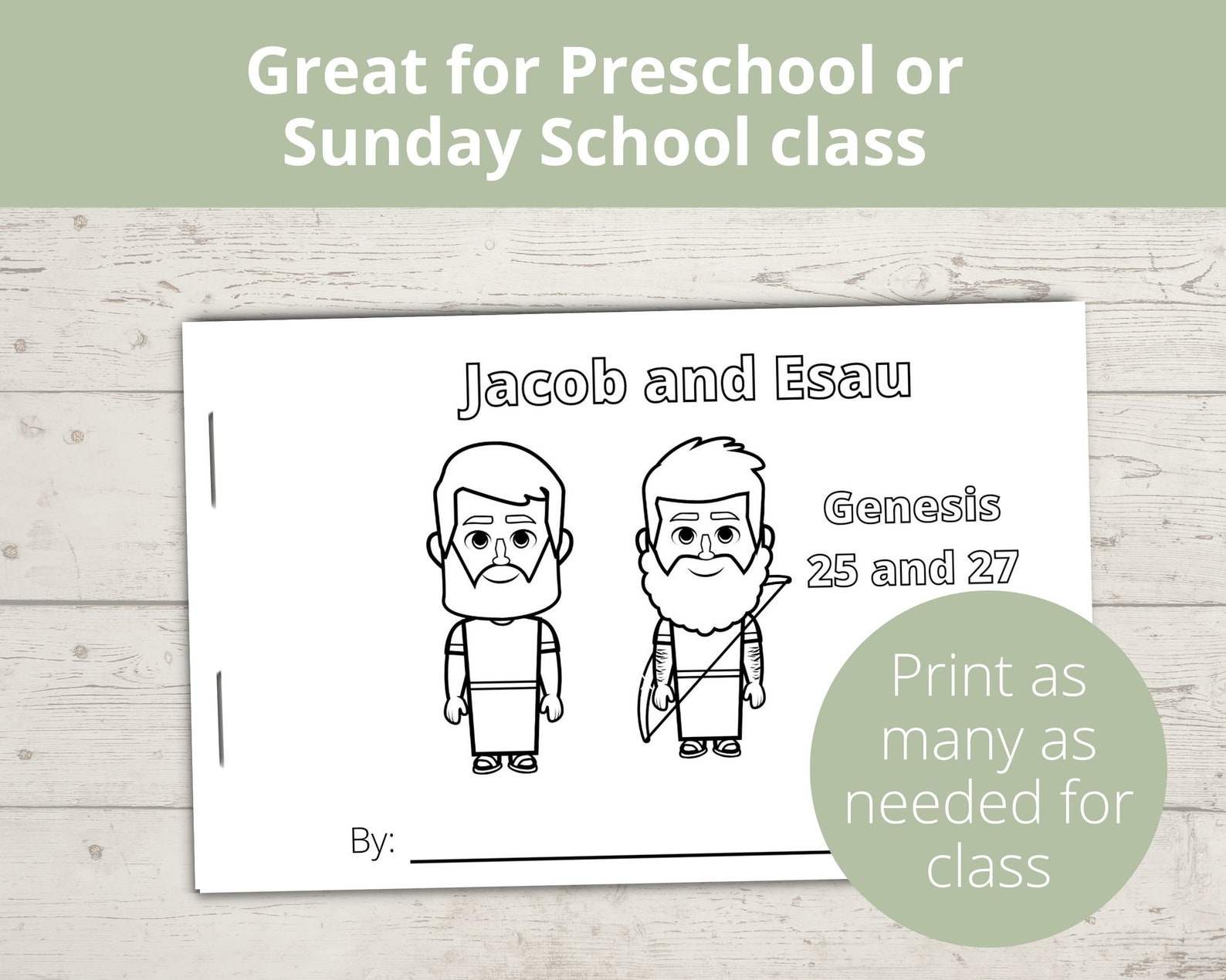 Jacob and Esau, Isaac and Rebekah, Sunday School Crafts, Preschool ...