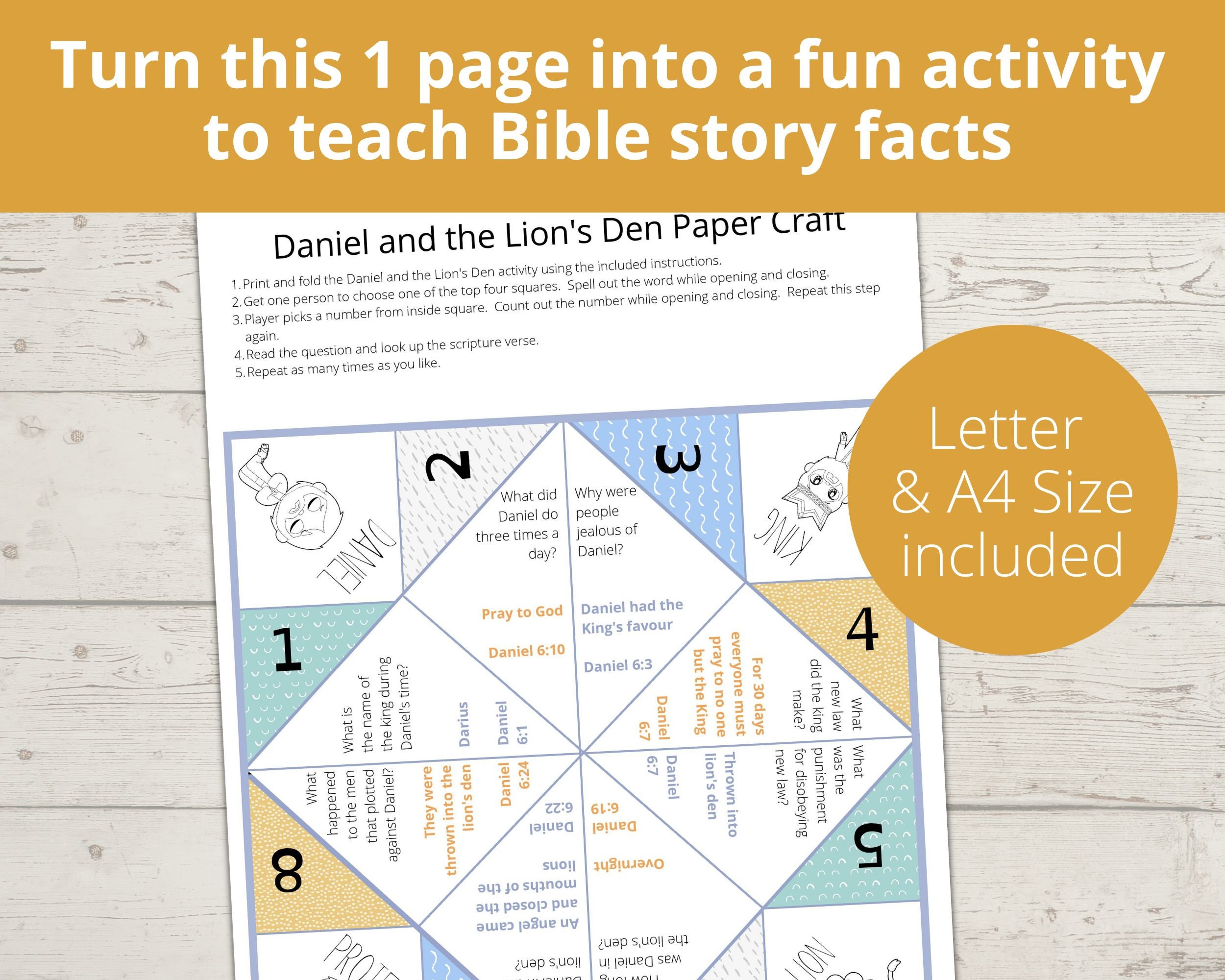 Daniel in the Lion's Den, Sunday School Crafts, Daniel and the Lion's ...