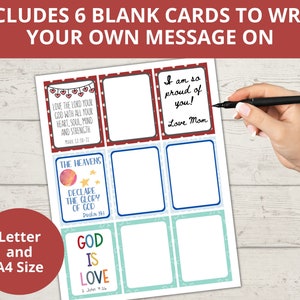 Christian Lunchbox Notes, Scripture Lunch Notes, Scripture Lunch Box ...