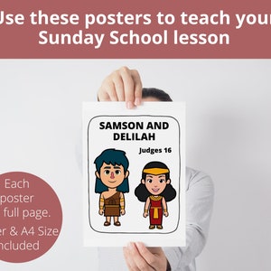 Samson and Delilah, Bible Story Lessons, Samson Bible Activities, Bible ...