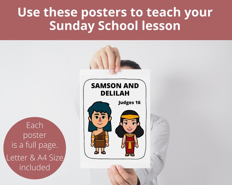 Samson and Delilah, Bible Story Lessons, Samson Bible Activities, Bible ...