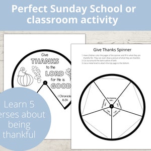 I Am Thankful for Printable, Give Thanks to the Lord, Thanksgiving ...