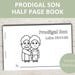 Prodigal Son Craft, Parables of Jesus Printable, Prodigal Son Parable ...