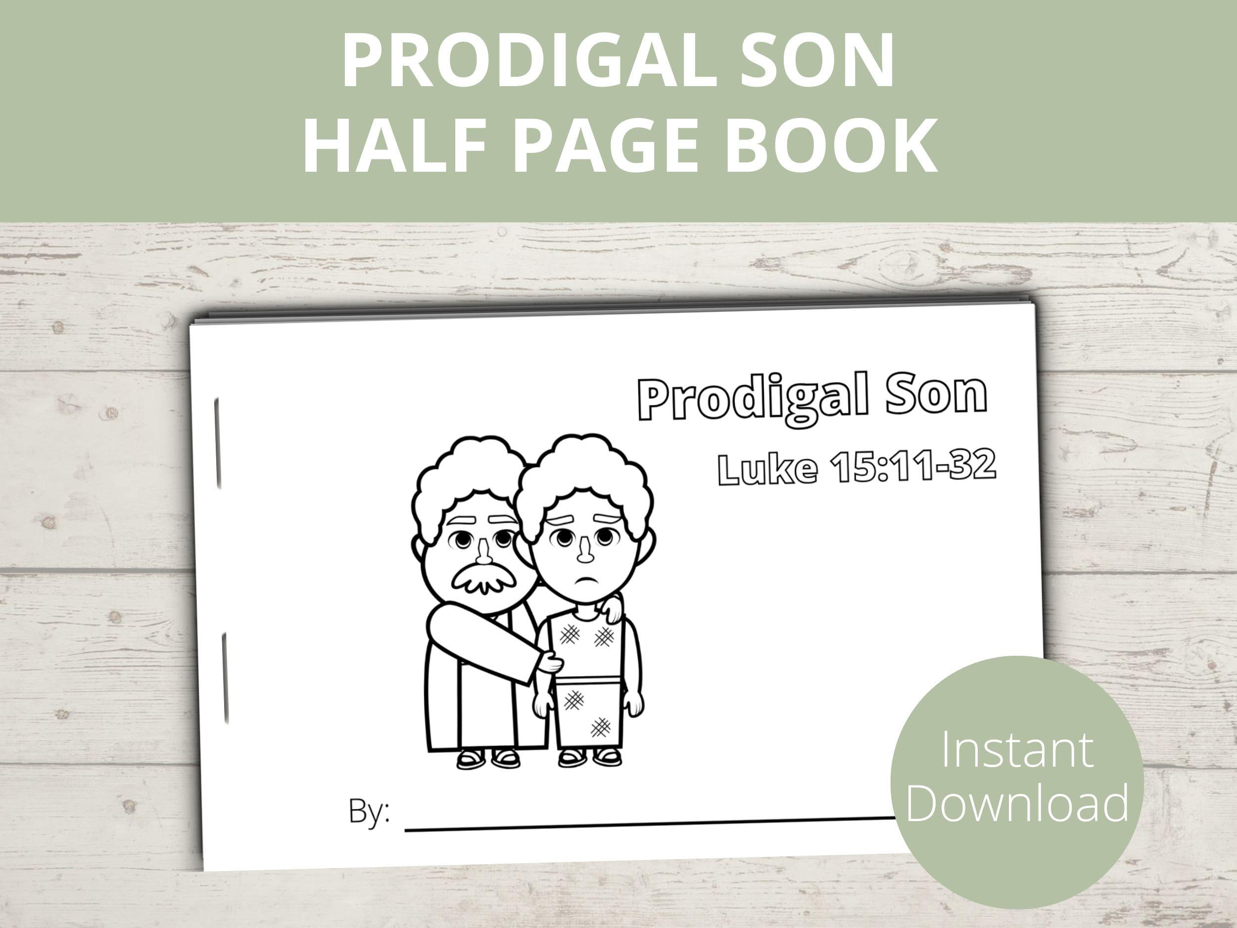 Prodigal Son Craft, Parables of Jesus Printable, Prodigal Son Parable ...