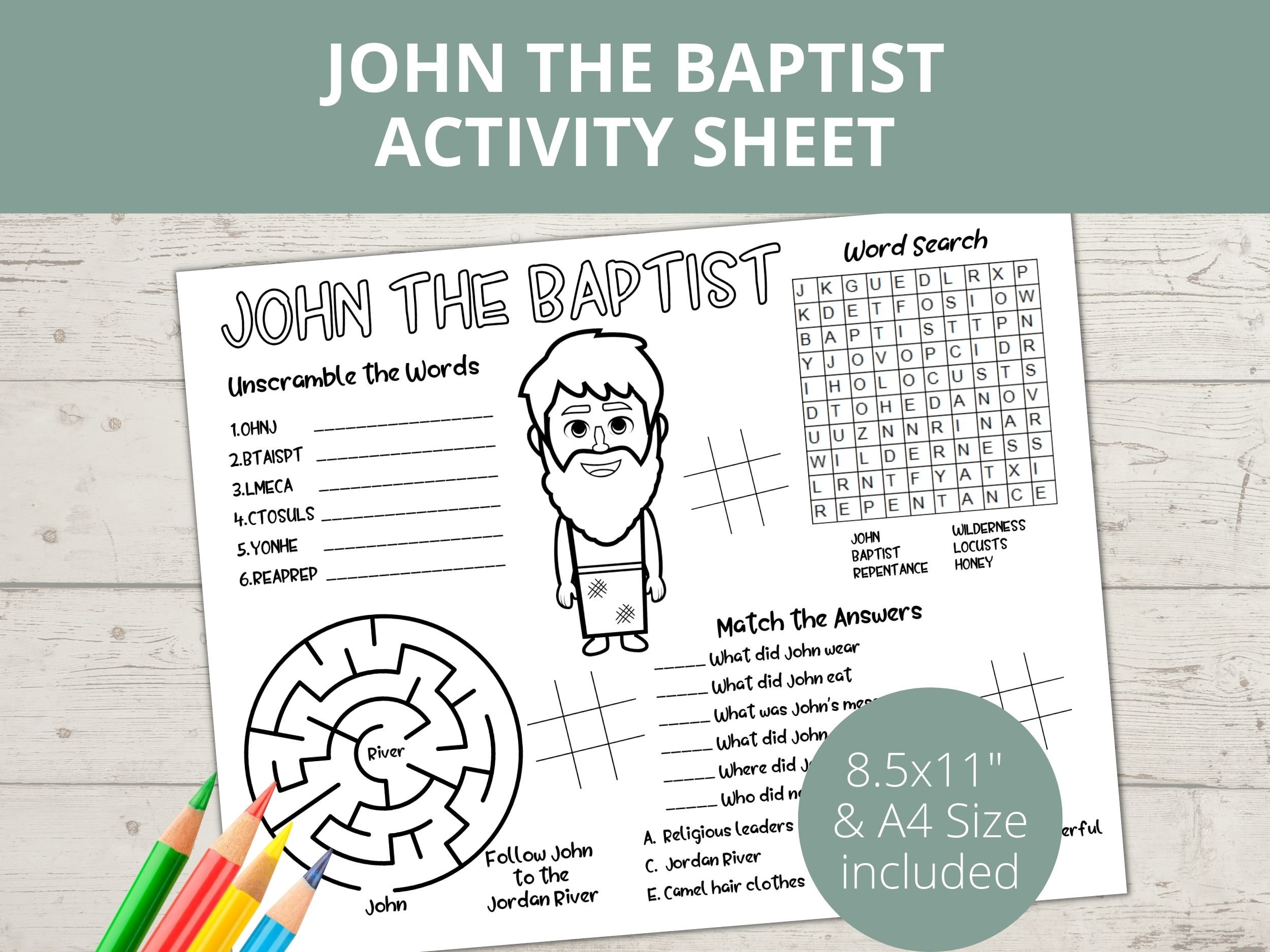 John The Baptist Word Search St. John The Baptist | Biography, Patron
