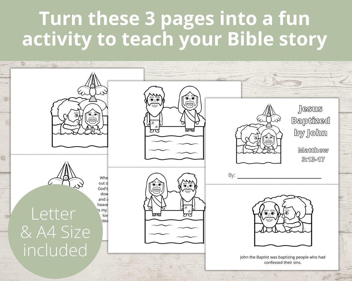 Jesus Baptism, Sunday School Crafts, Jesus Baptized, John the Baptist ...