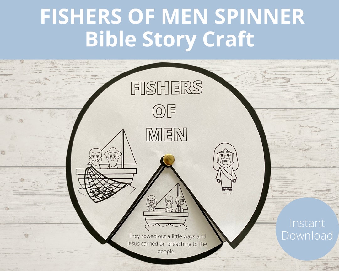 Fishers of Men Sunday School Craft, Bible Story Activities, Miracle of ...