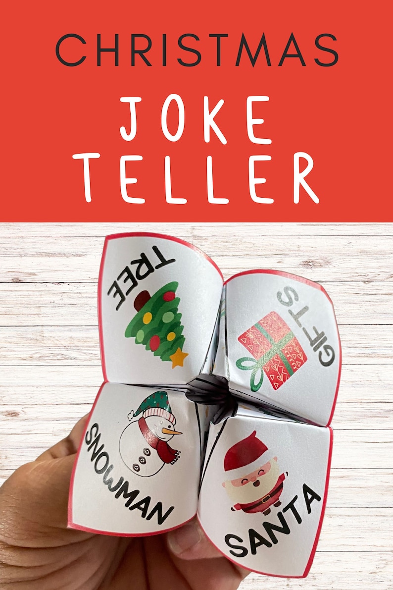 Christmas Joke Teller Fortune Teller Cootie Catcher - Etsy