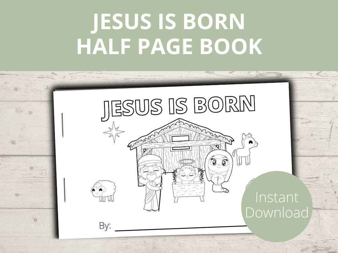 Jesus is Born, Christmas Nativity, Birth of Jesus, Preschool Bible ...