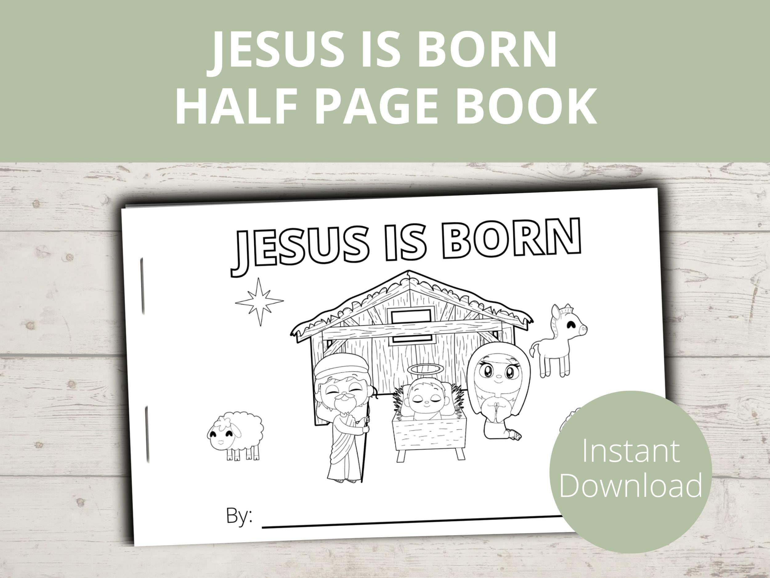 Jesus is Born, Christmas Nativity, Birth of Jesus, Preschool Bible ...
