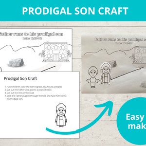 Prodigal Son Bible Story Activities, Sunday School Craft, Activity Pack ...