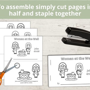 Woman and the Well Craft, Samaritan Woman, Mini Booklet, Jesus Woman at ...