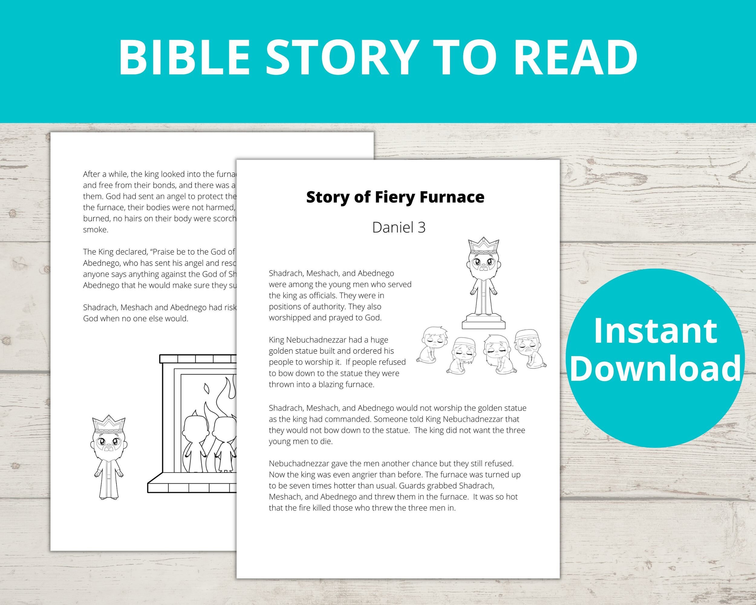 Fiery Furnace Bible Story Activities, Sunday School Crafts, Activity ...