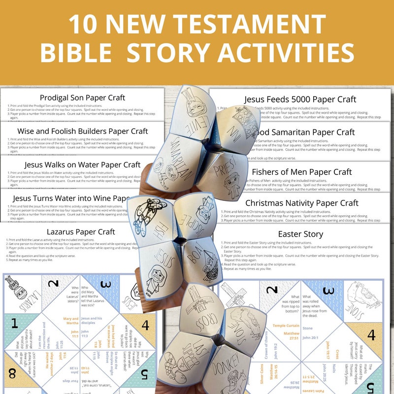 Transfiguration Bible Activity - Etsy