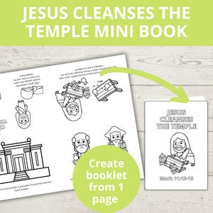 Jesus Cleanses the Temple, Holy Week, Sunday School Craft, Jesus Clears ...