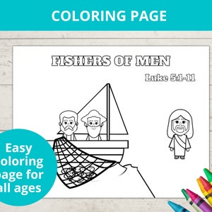 Fishers of Men, Bible Story Activities, Sunday School Crafts, Activity ...