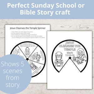 Jesus Cleanses the Temple, Sunday School Craft, Bible Story Activities ...