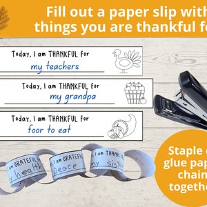 Thanksgiving Craft, I Am Thankful For, Fall Activity Printable ...