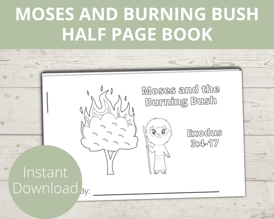 Moses and the Burning Bush Sunday School Craft Moses Craft - Etsy