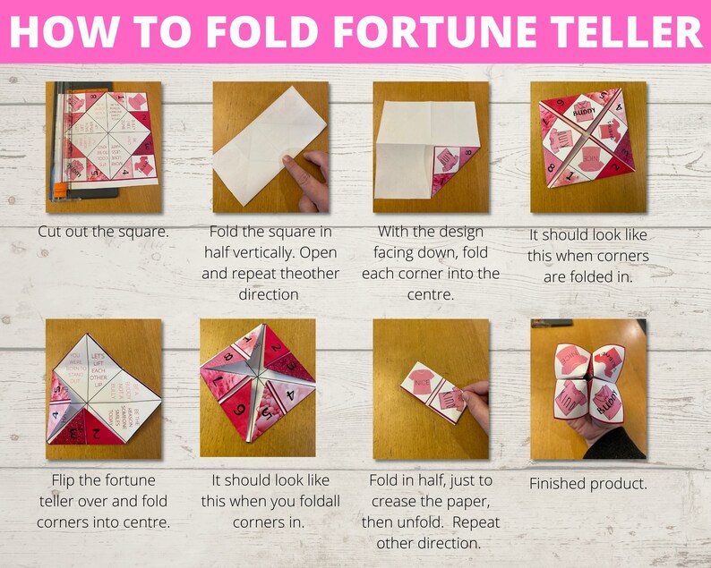 Pink Shirt Day, Kindness Cards, Fortune Teller, Anti Bullying, Cootie ...