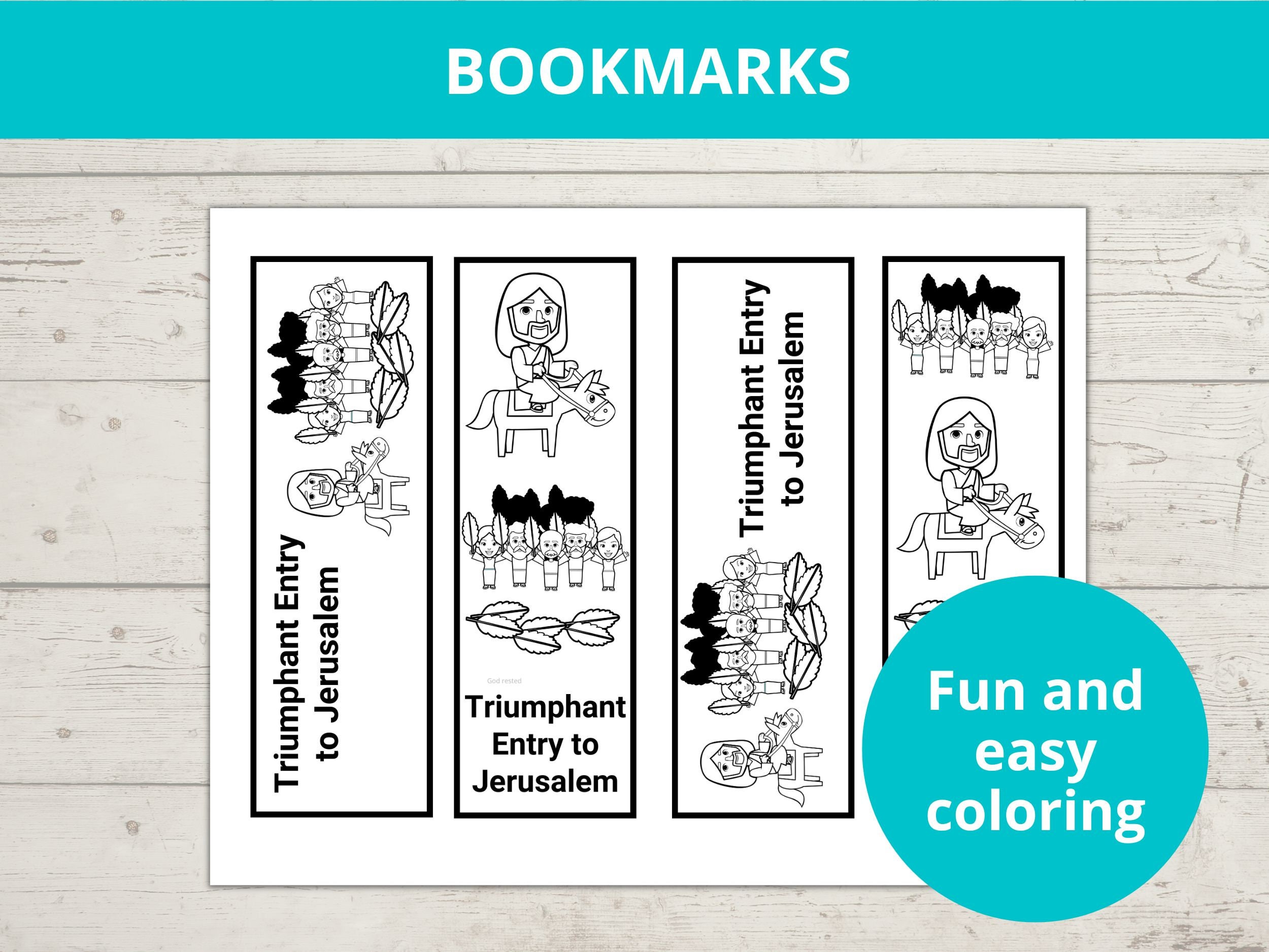 Palm Sunday Activities, Palm Sunday for Kid, Easter Story Craft, Jesus ...