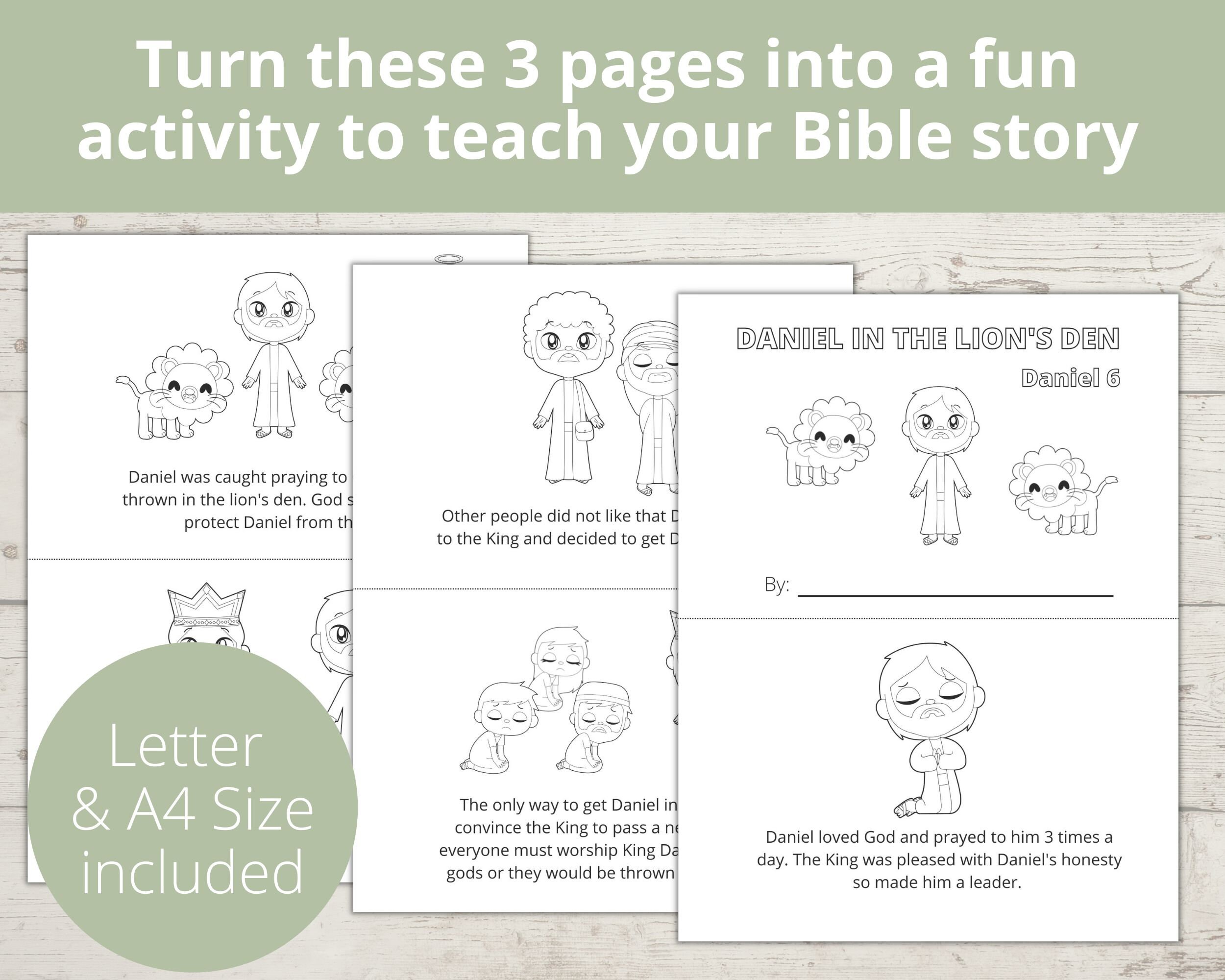 Daniel in the Lions Den, Daniel in the Bible, Sunday School Activities ...