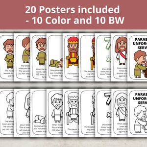 Parable of Unforgiving Servant, Bible Crafts for Kids, Church Bulletin ...