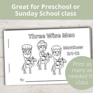 Three Wise Men, Nativity Craft, Bible Story Crafts, Mini Books ...