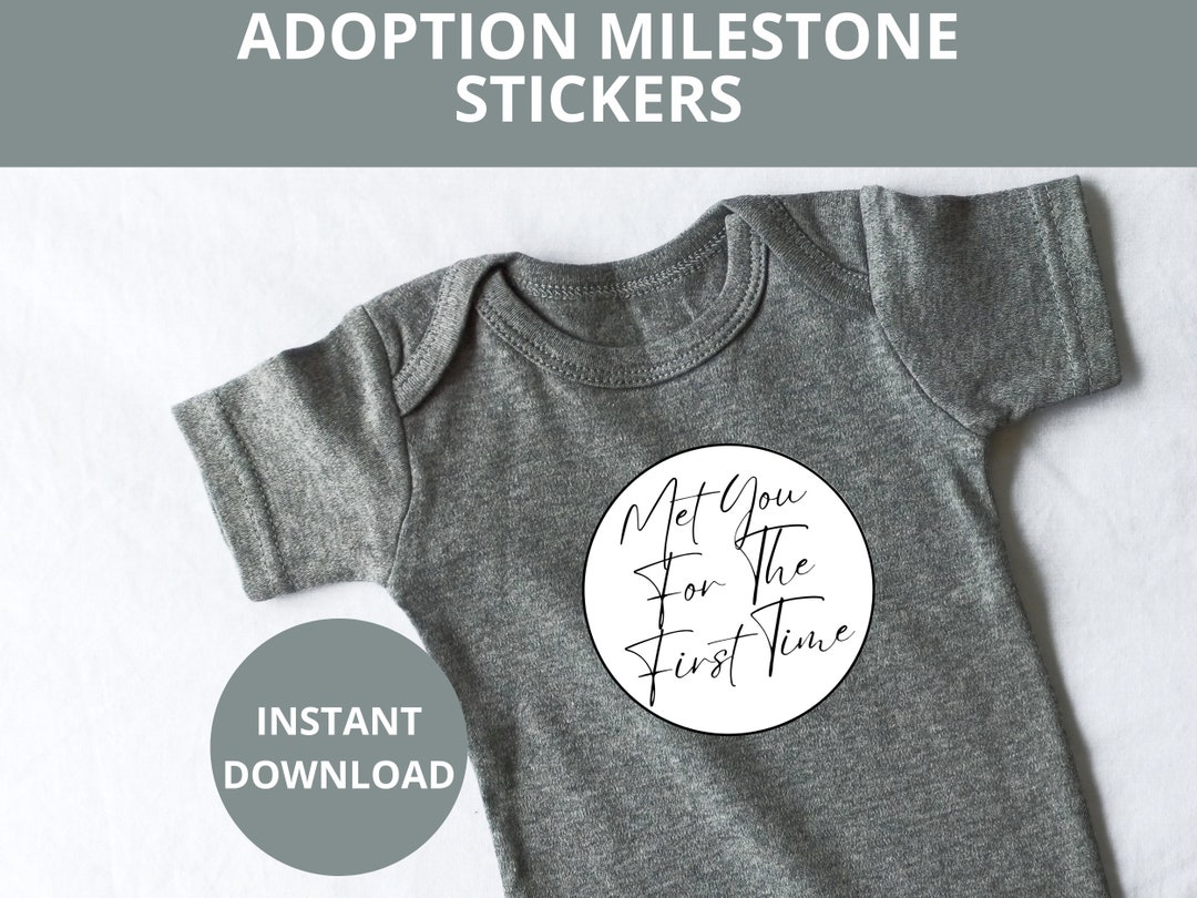 Adoption Milestone Stickers, Printable Milestone, Adoption Sticker ...