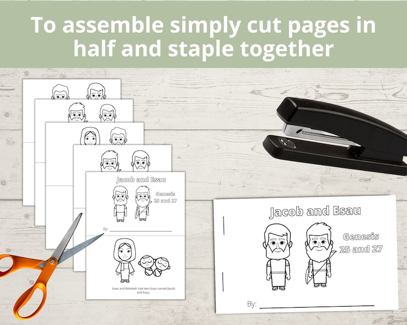 Jacob and Esau, Isaac and Rebekah, Sunday School Crafts, Preschool ...
