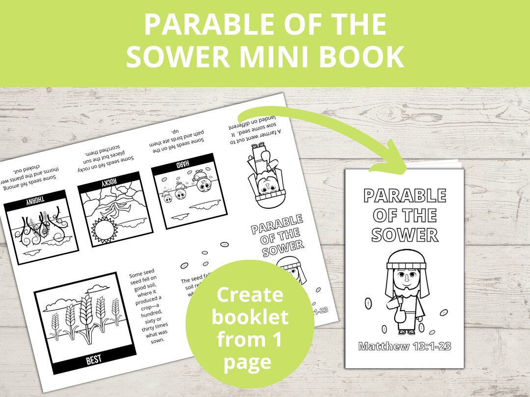 Parable of the Sower for Kids, Jesus Parables, Bible Story Activity ...