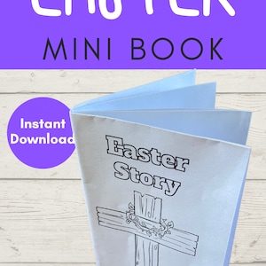 Easter Story Activity for Kids, Easter Mini Book, Sunday School Craft ...