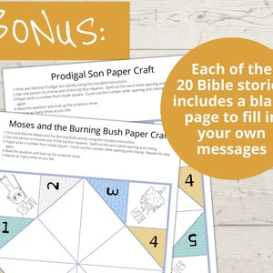 Bible Cootie Catcher, Cootie Catcher for Kids, Bible Story for Kids ...