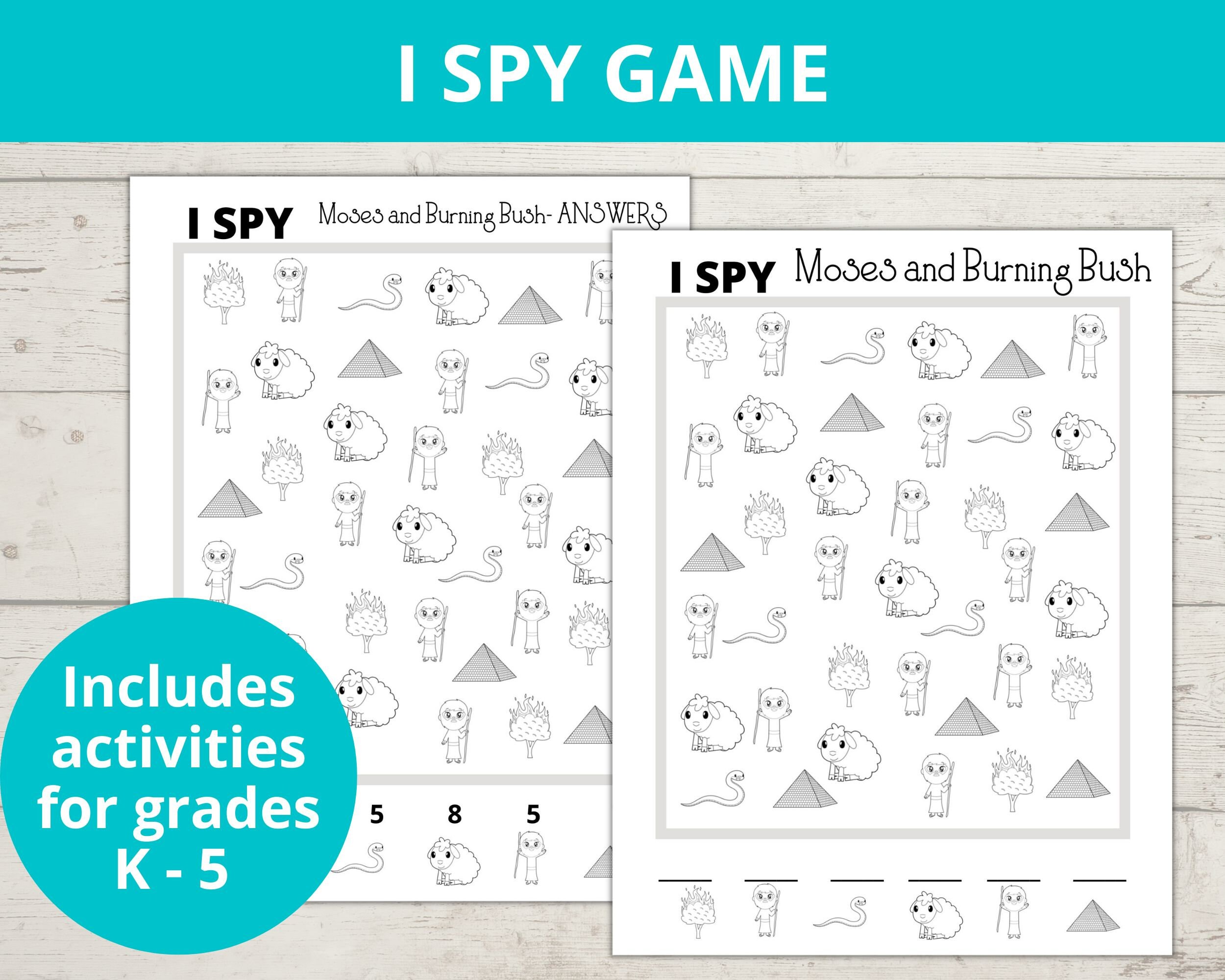 Moses and the Burning Bush Bible Story Activities, Sunday School Craft ...