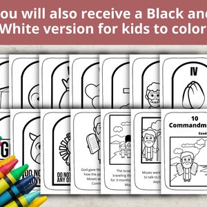 10 Commandments Posters, 10 Commandments for Kids, Bible Story Posters ...