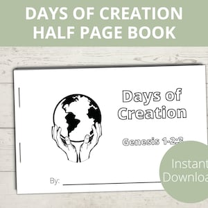 Days of Creation Coloring, Creation Craft Kids, in the Beginning God ...