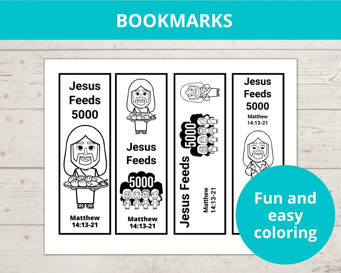 Jesus Feeds 5000 Bible Story Activities Sunday School Craft - Etsy