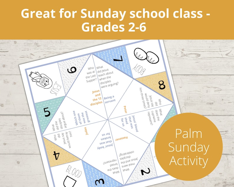 Last Supper Craft, Holy Week Printable, Sunday School Craft, Easter ...