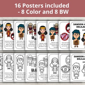 Samson and Delilah, Bible Story Lessons, Samson Bible Activities, Bible ...