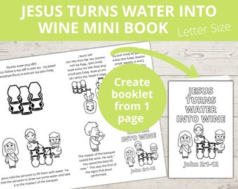 Jesus Turns Water to Wine Craft - Etsy