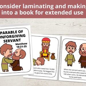 Parable of Unforgiving Servant, Bible Crafts for Kids, Church Bulletin ...