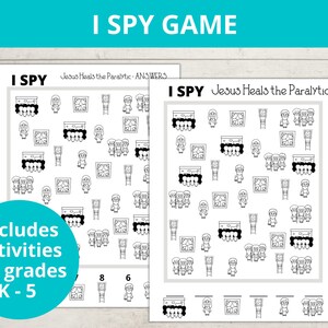 Jesus Heals a Paralyzed Man, Jesus Miracles Crafts, Sunday School ...