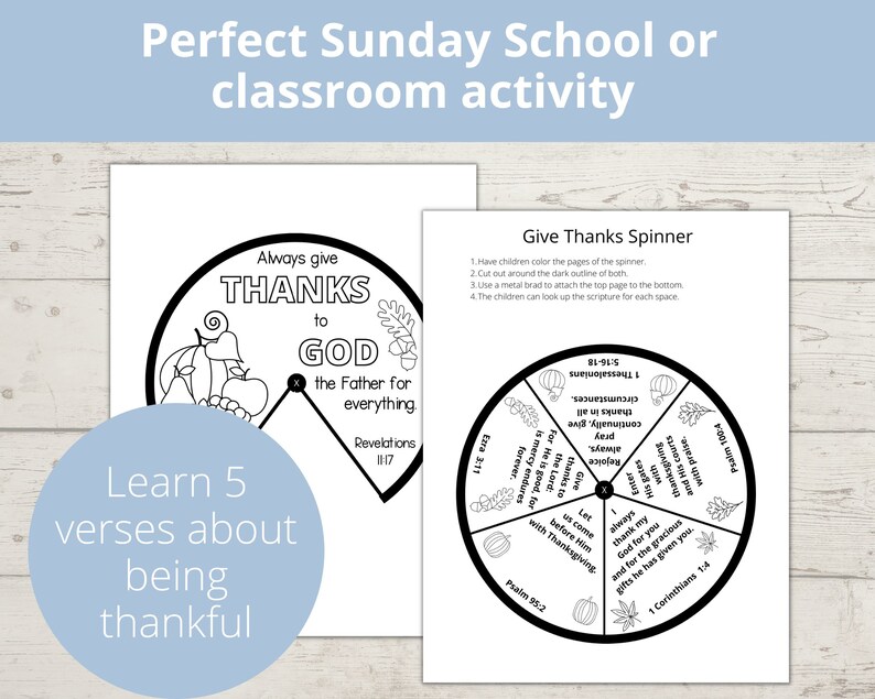 Give Thanks to the Lord, Thanksgiving Activities, Sunday School Craft ...