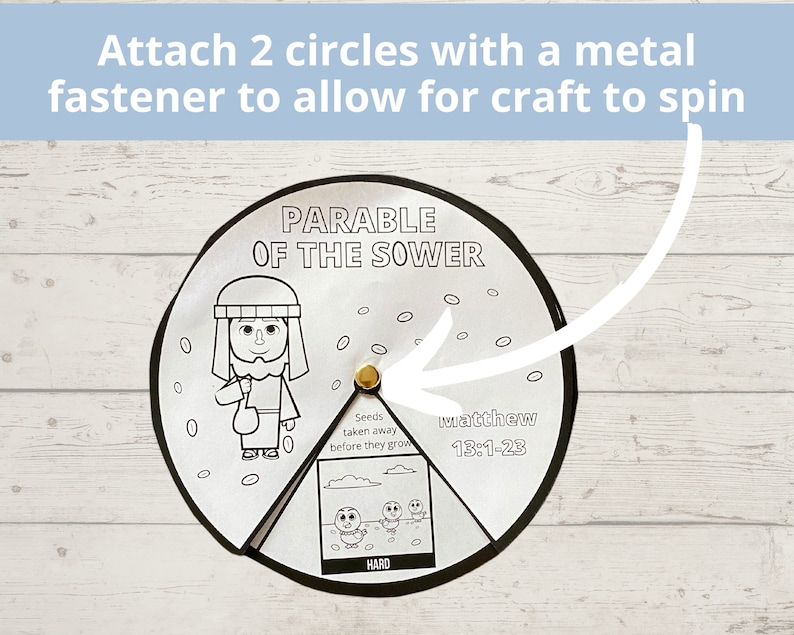 Parable of the Sower, Jesus Teaching, Bible Story Activity, Sunday ...