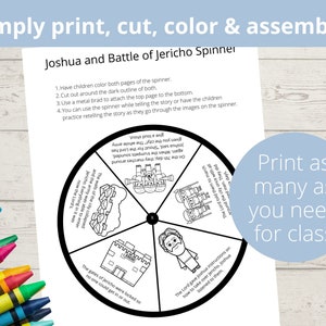 Joshua and the Battle of Jericho, Bible Story Printable, Joshua 6 ...